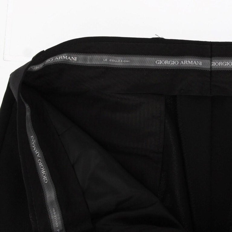 90s Giorgio Armani Le Collezioni black light wool trousers For Sale at ...