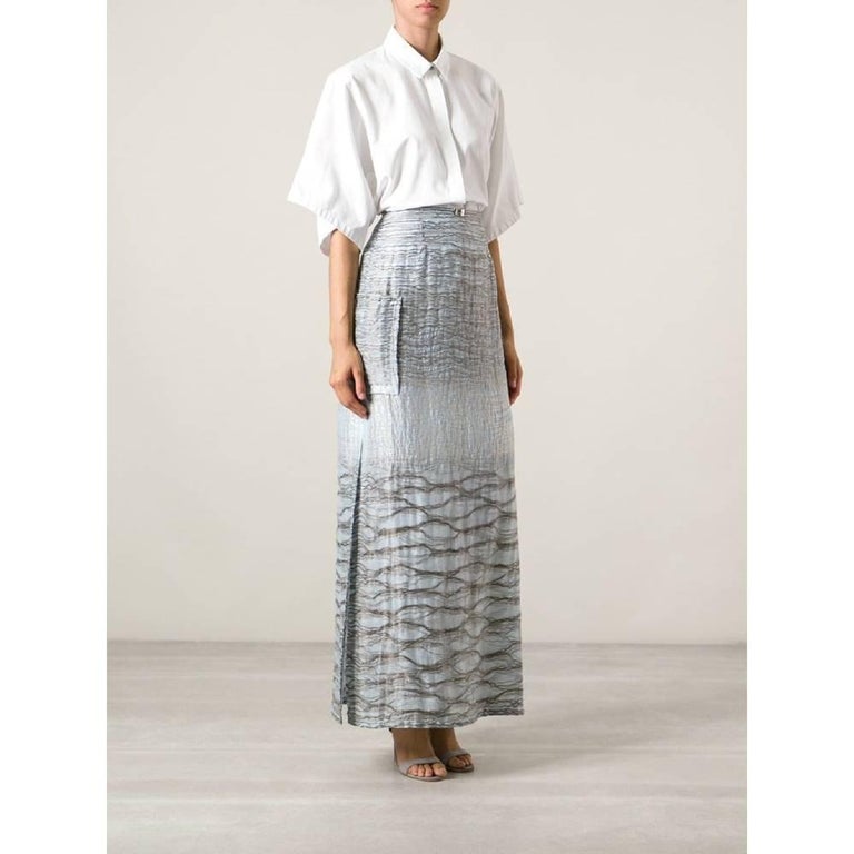 90s Jean Louis Scherrer Vintage 90s long A-line skirt For Sale at 1stDibs