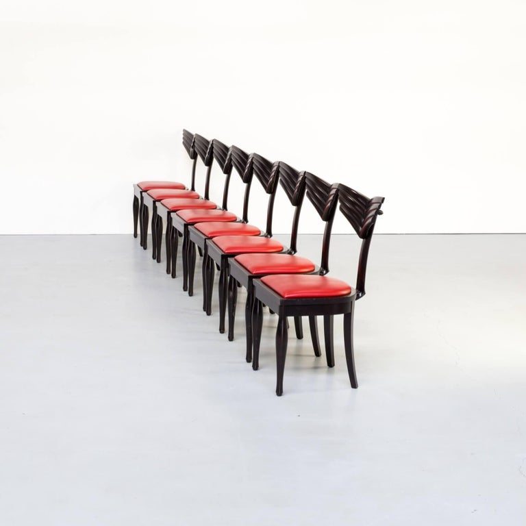 1990s Massimo Scolari ‘Olimpia’ Chair for Giorgetti Set of 8 For Sale ...