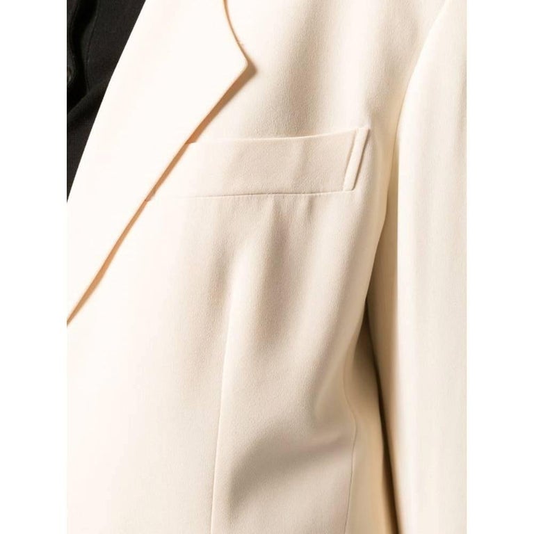 90s Moschino Couture Vintage cream jacket For Sale at 1stDibs