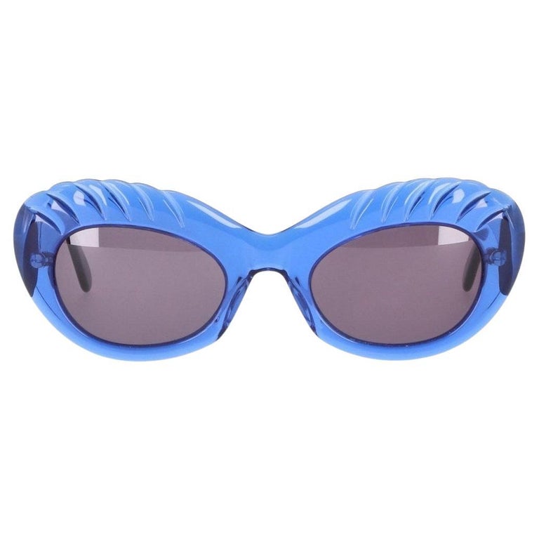 90s Robert La Roche Vintage transparent blue acetate butterfly ...
