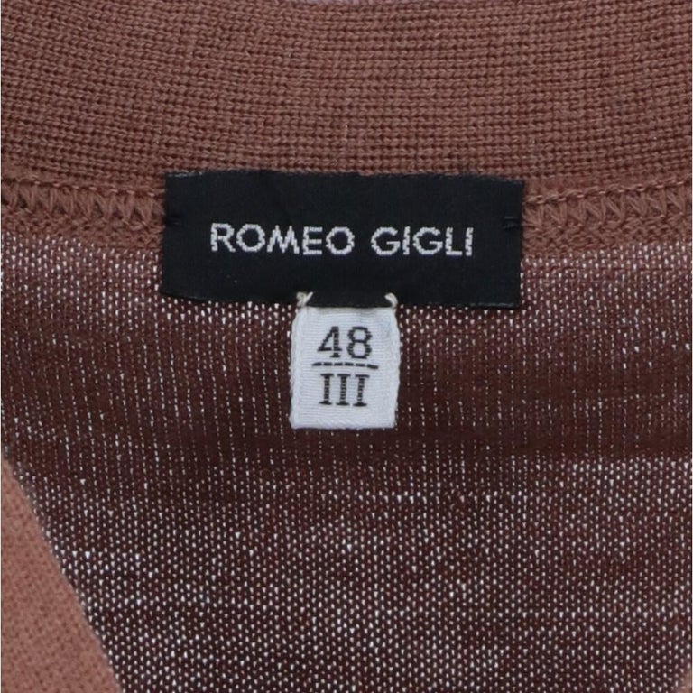 90s Romeo Gigli Vintage light brown wool vest For Sale at 1stDibs