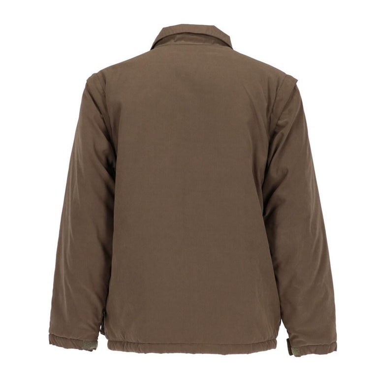 90s Timberland brown jacket with removable sleeves For Sale at 1stDibs