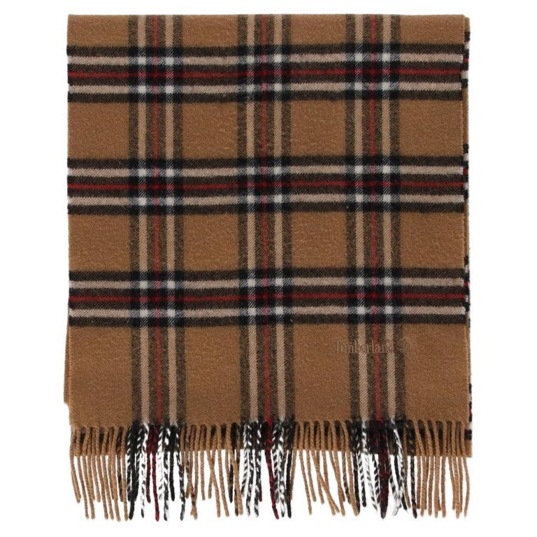 90s Timberland virgin wool scarf with Scottish print at 1stDibs