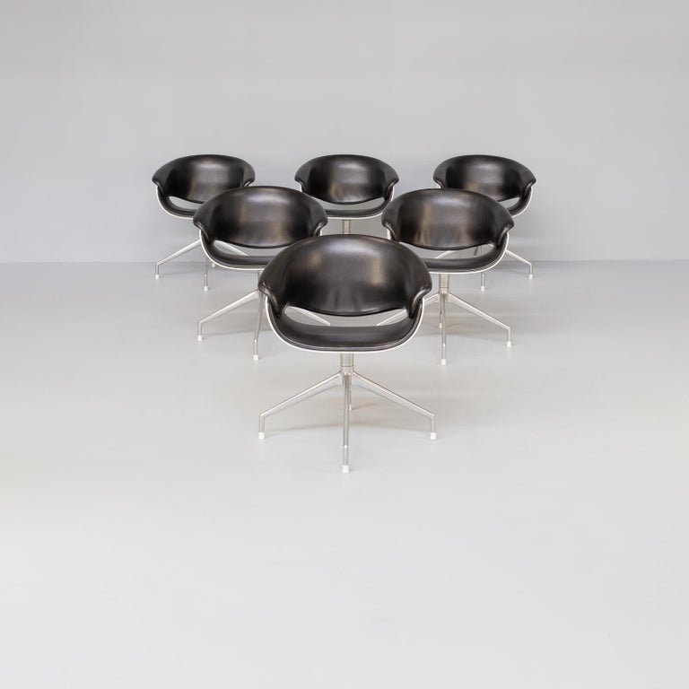 90s Uwe Fischer “Sina” Chair for B&B Italia Set/6 For Sale at 1stDibs