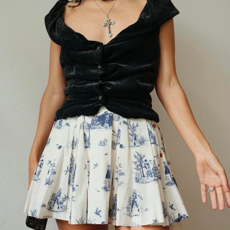 90s Vivienne Westwood Black Velvet Corset For Sale at 1stDibs