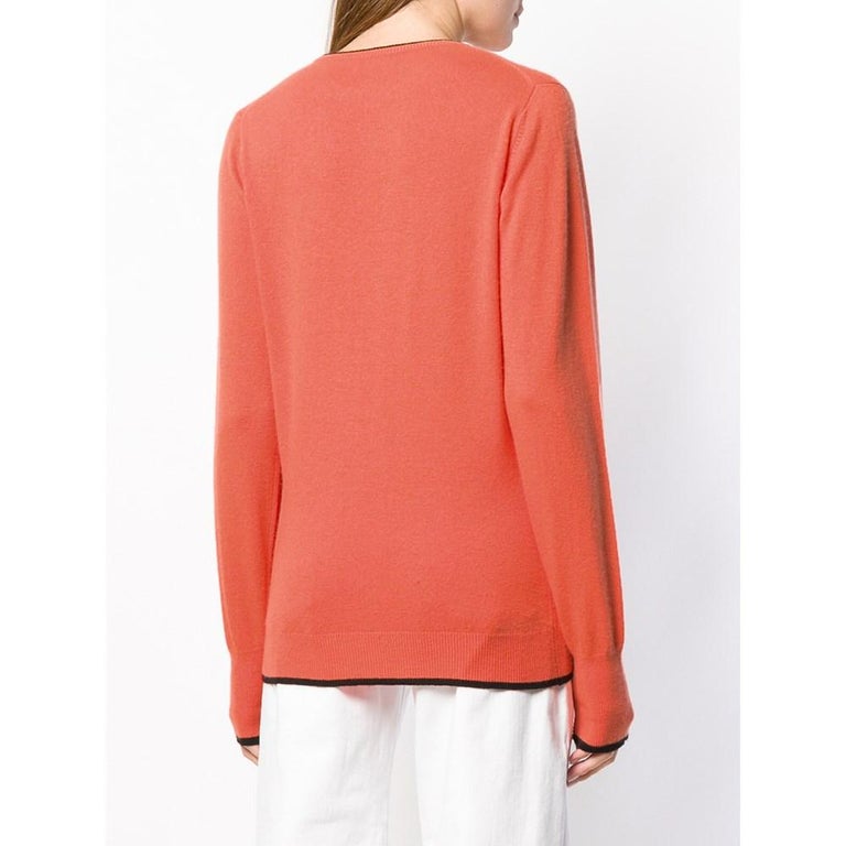 90s Yves Saint Laurent Vintage salmon-pink cashmere sweater For Sale at ...