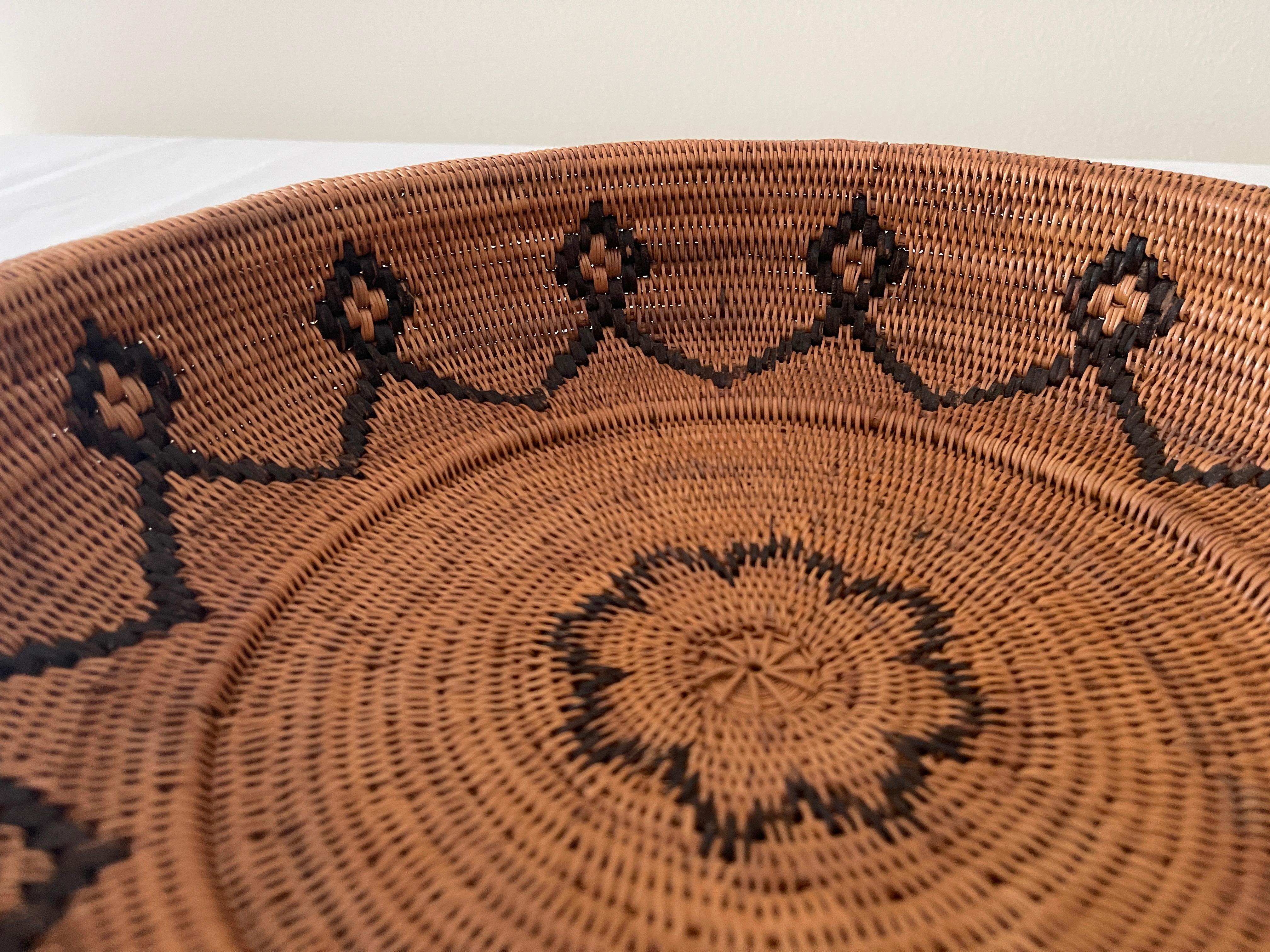 1920's Native American Paiute Sunburst Starburst Handwoven Circular ...