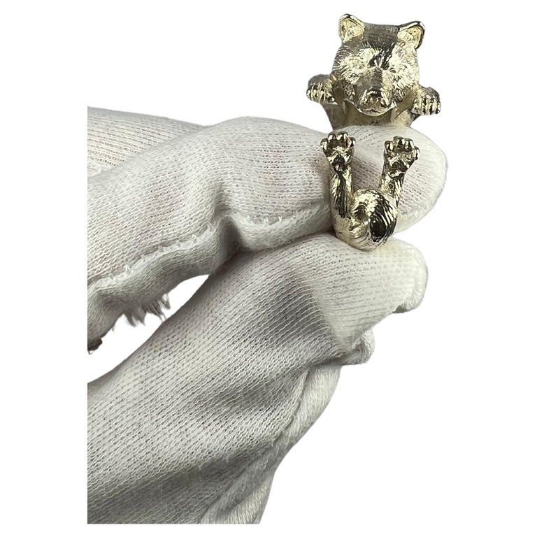 925 Sterling Silver Dog Puppy Animal Nature Cute Corgie Statement Hug ...