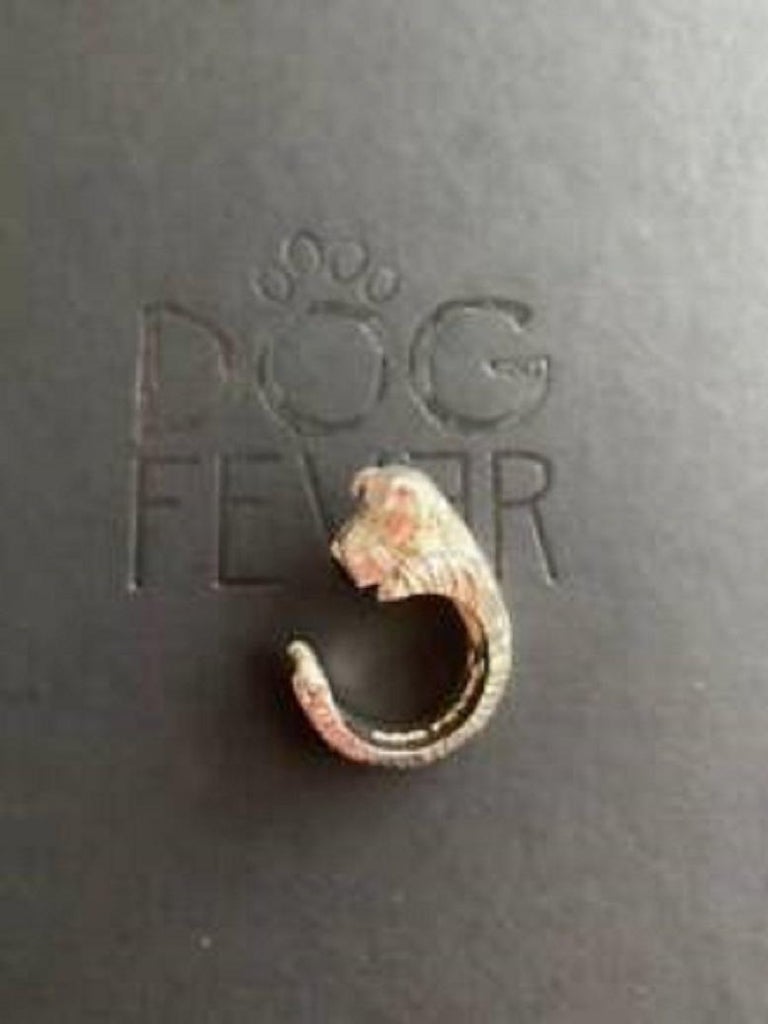 925 Sterling Silver Dog Puppy Animal Nature Cute Schnauzer Statement ...