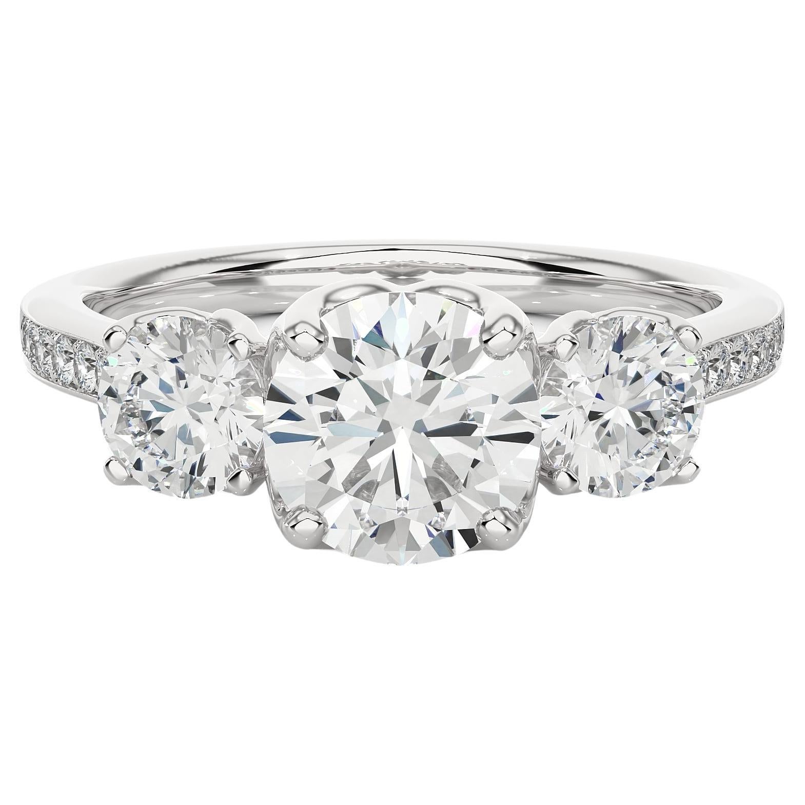 925 Sterling Silver 1.5 ct Oval Moissanite Ring Oval Shaped Engagement ...