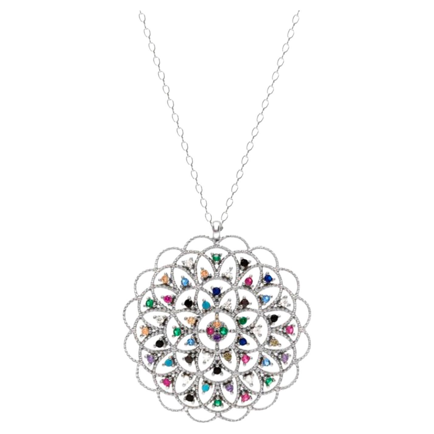 Emily Armenta Heraldic Bloodstone 18 Karat Gold and 925 Silver Pendant ...