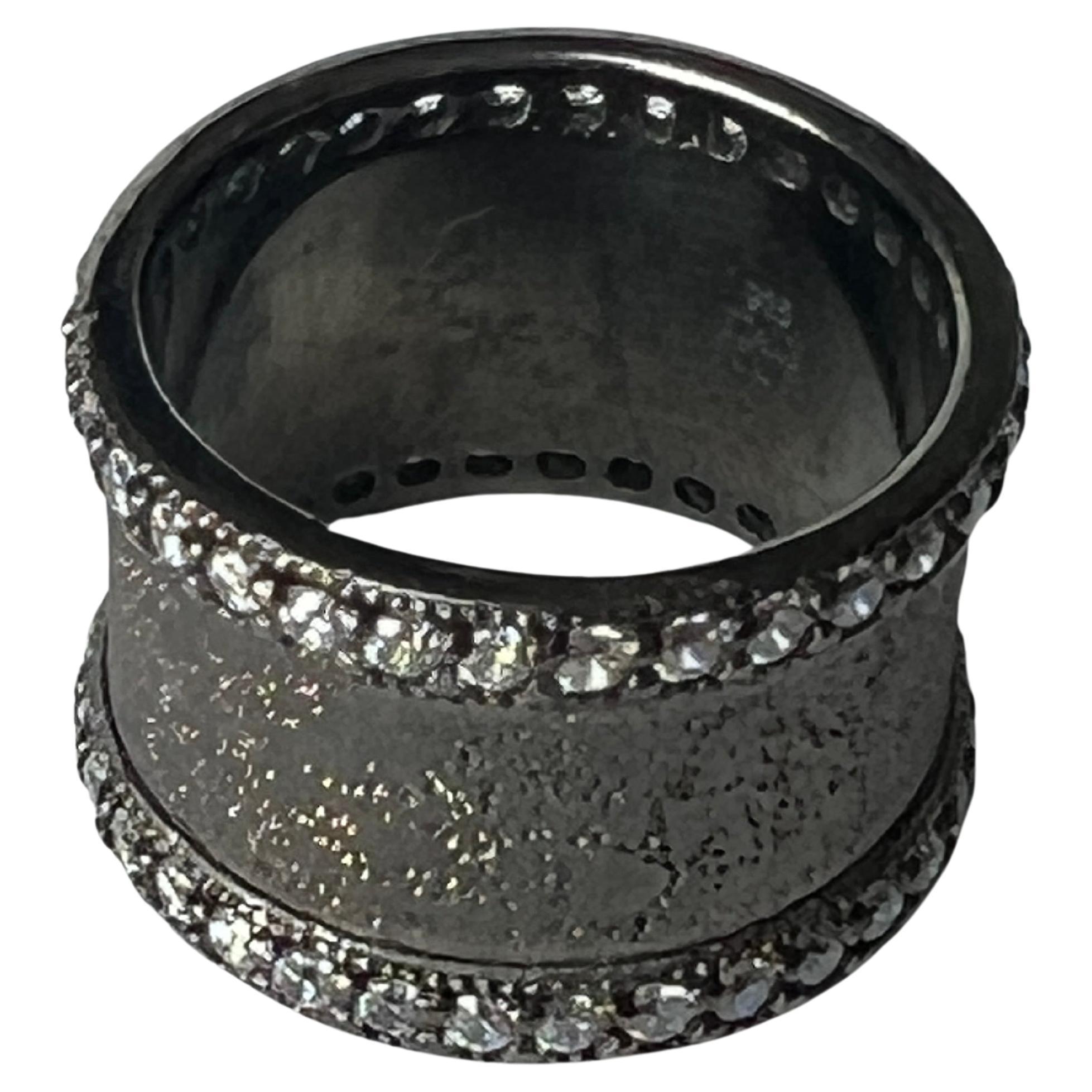 925 Sterling Silver Square Holes Ring Size 5.5 For Sale at 1stDibs