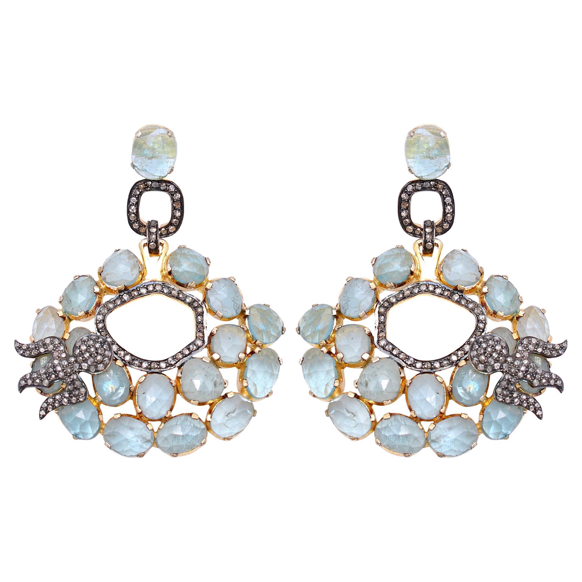 925 Sterling Silver Push Back Earrings with 65.36 Carat Pearl For Sale ...