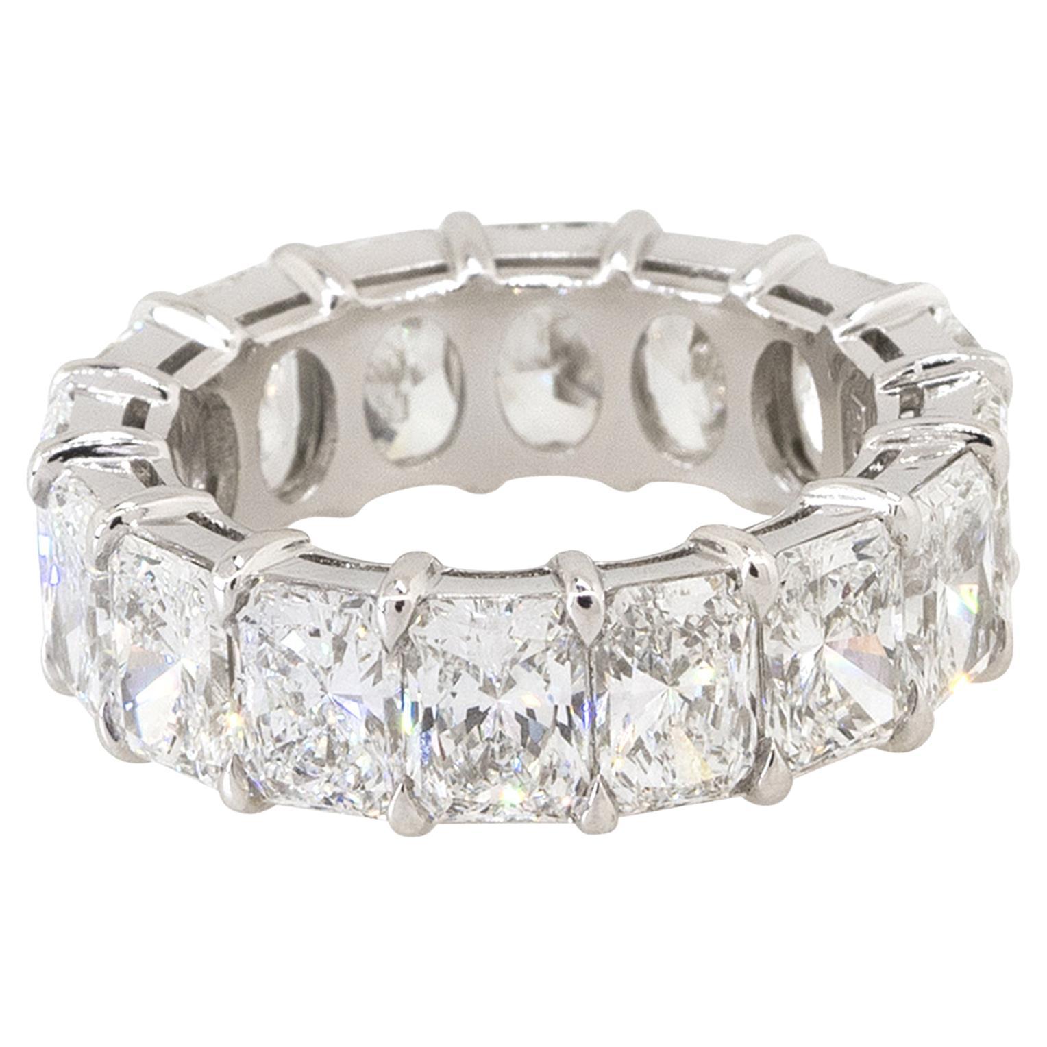 11 Carat Round Diamond Platinum Eternity Ring at 1stDibs | 11 carat ...