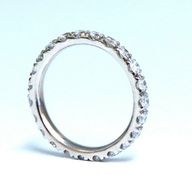 .92 Carat Natural Round Diamonds Eternity Ring Sharing Prong For Sale ...