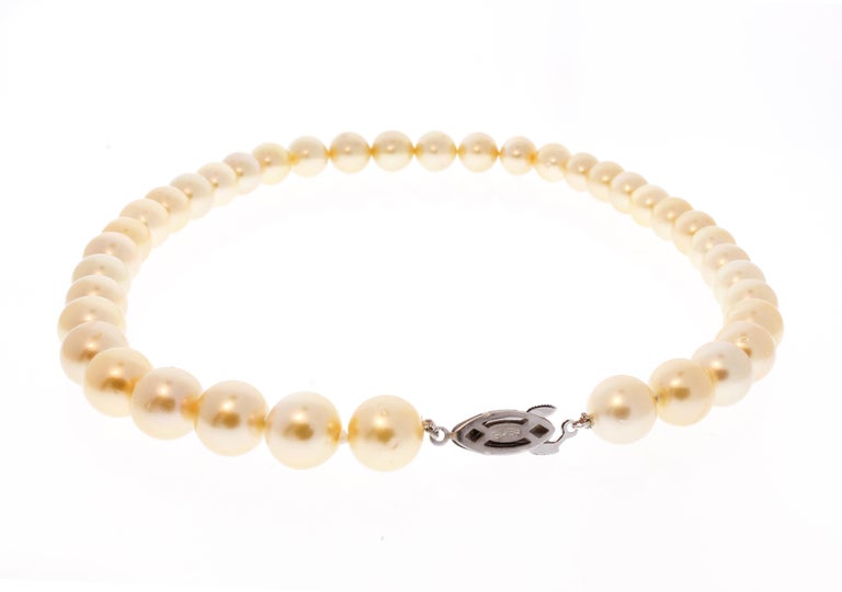 Cream Color Pearl Necklace For Sale at 1stDibs | cream pearl necklace ...