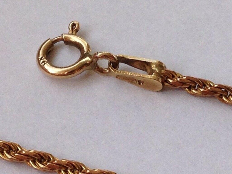 9ct 375 Gold Vintage Chain For Sale at 1stDibs