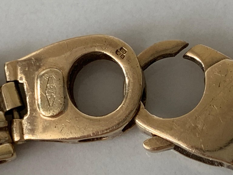 9ct 375 Gold Bracelet For Sale at 1stDibs