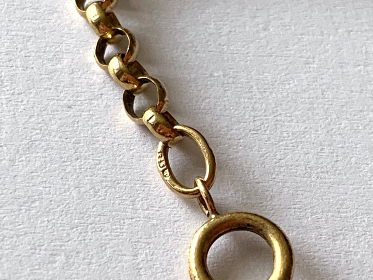 9ct Gold Antique Gold Chain For Sale at 1stDibs