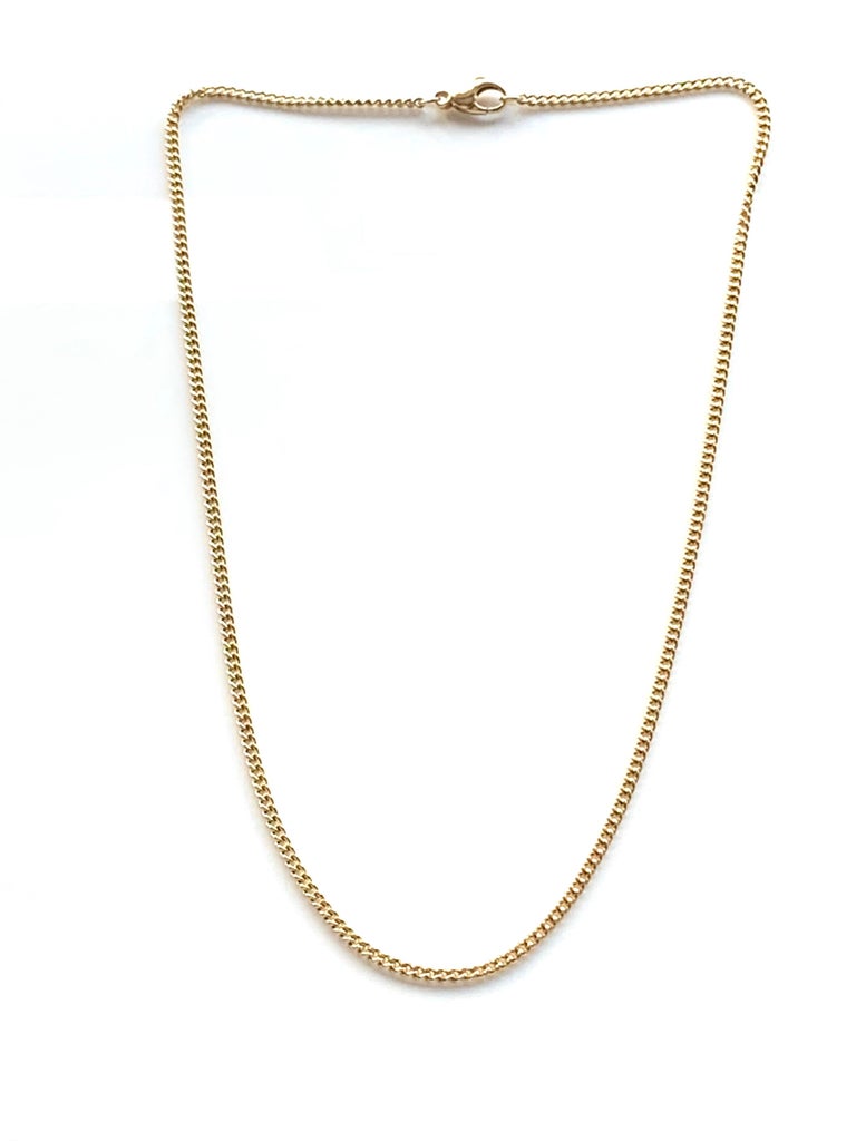 9ct Gold Curb Chain For Sale at 1stDibs