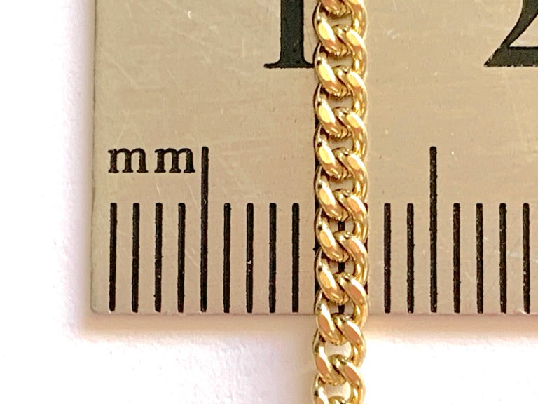 9ct Gold Curb Chain For Sale at 1stDibs