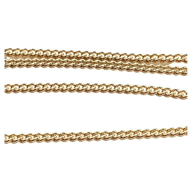 9ct Gold Curb Chain For Sale at 1stDibs