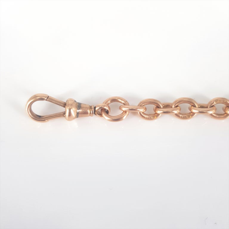 9ct Gold Fob Chain For Sale at 1stDibs
