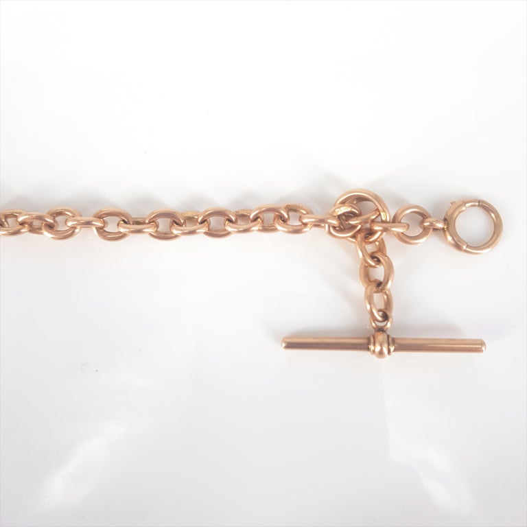 9ct Gold Fob Chain For Sale at 1stDibs