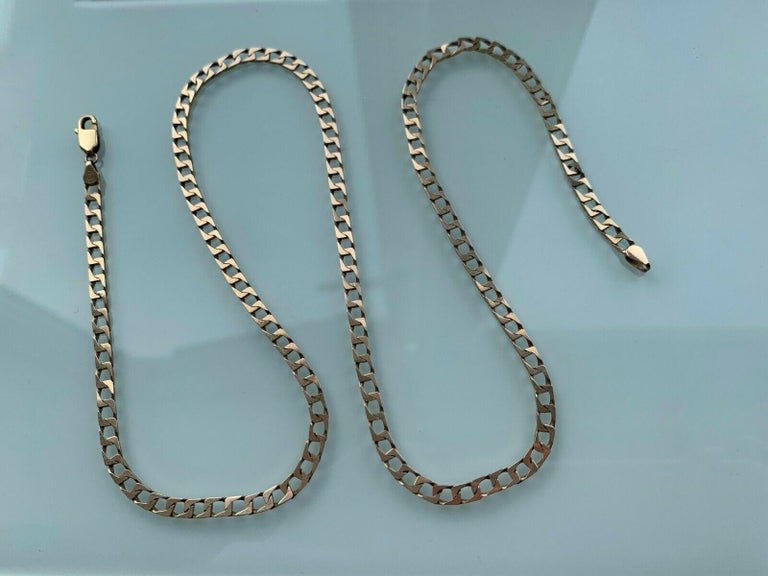 9ct Gold Modern Chain For Sale at 1stDibs