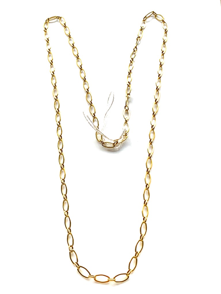 9ct Gold Slip over Chain For Sale at 1stDibs