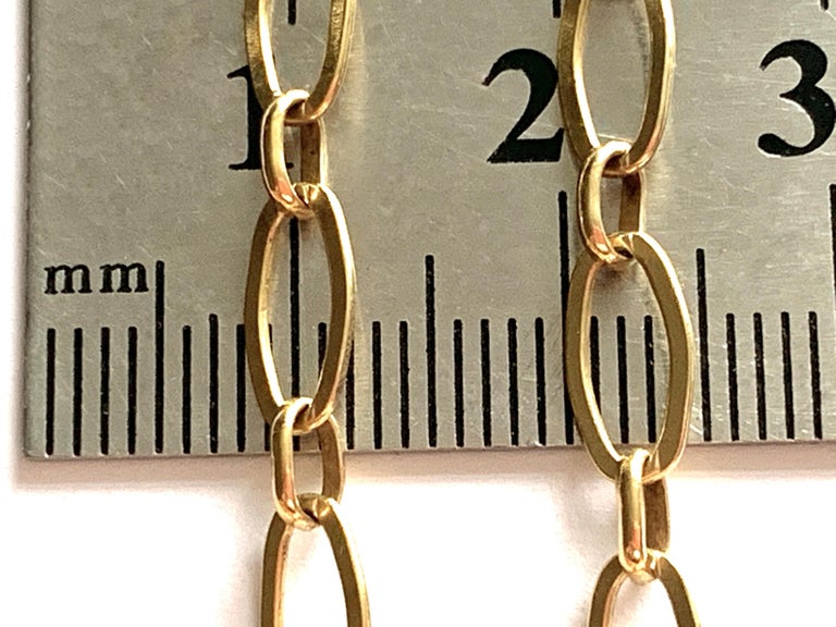 9ct Gold Slip over Chain For Sale at 1stDibs