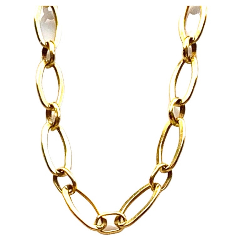9ct Gold Slip over Chain For Sale at 1stDibs