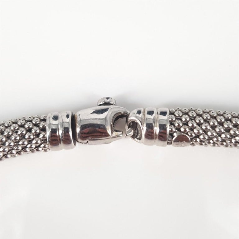 9ct White Gold Popcorn Link Chain at 1stDibs