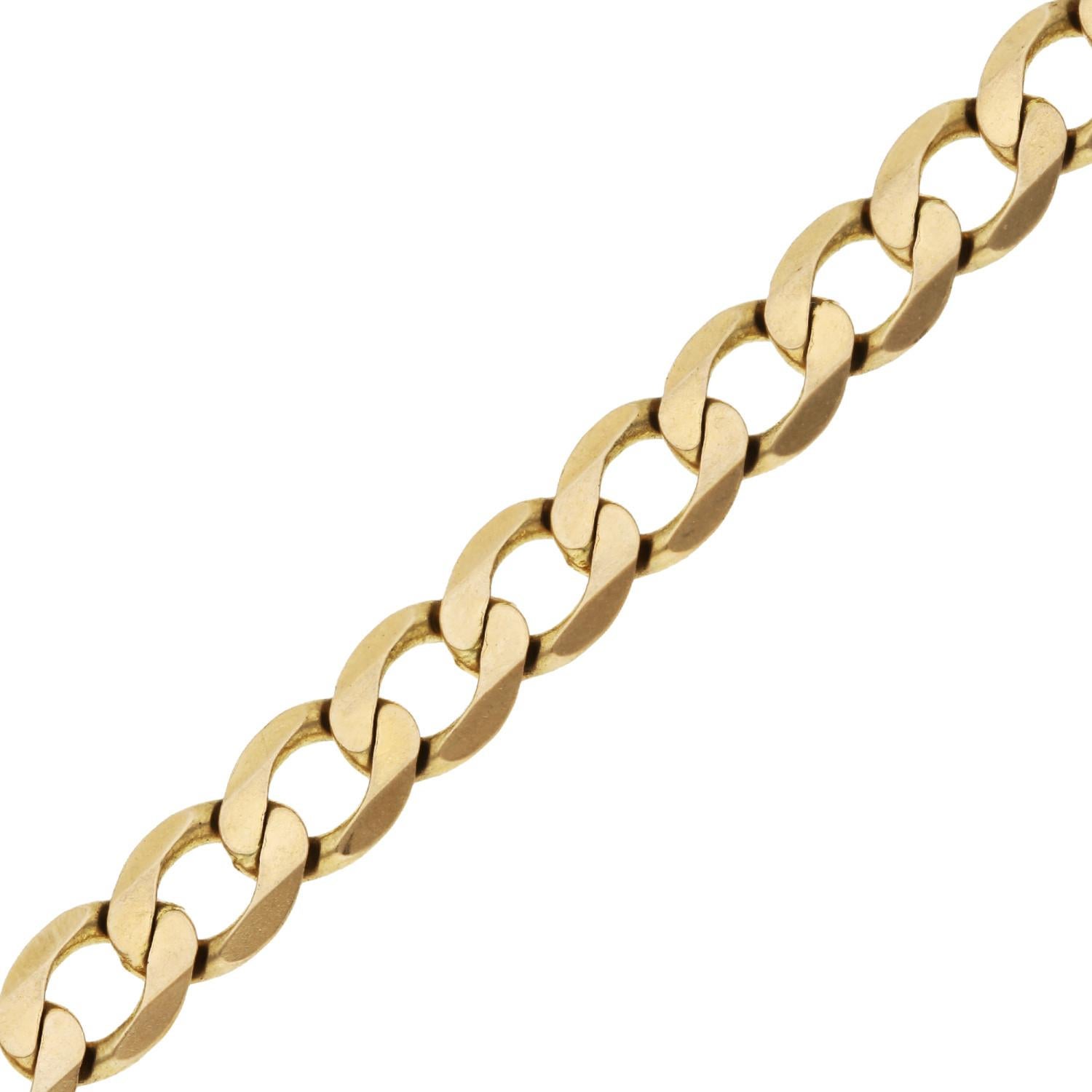 9ct Yellow Gold 20 Inch Curb Chain 23.40 grams For Sale at 1stDibs ...