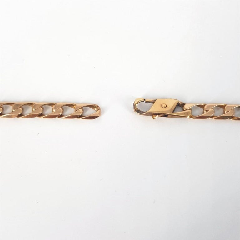 9ct Yellow Gold Curb Link Chain For Sale at 1stDibs