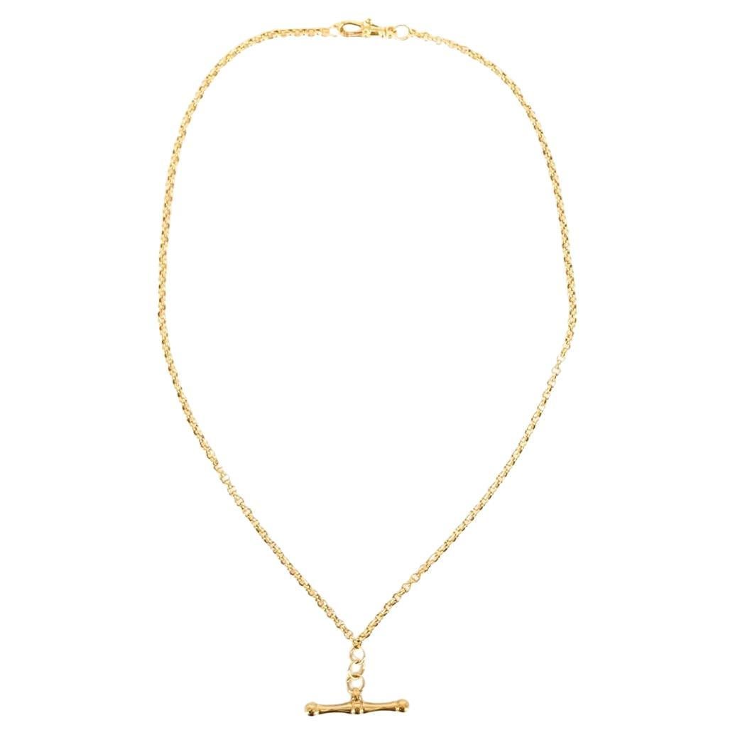 9ct Yellow Gold Fob Chain For Sale at 1stDibs