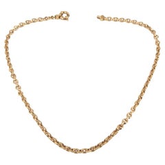 9ct 375 Gold Curb Chain For Sale at 1stDibs