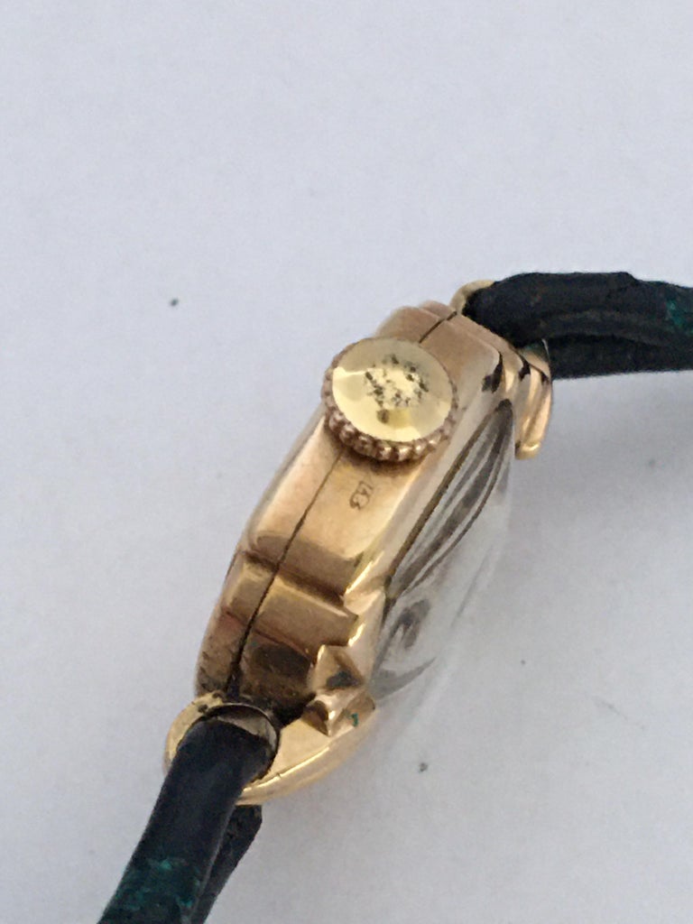9 Karat Gold Vintage 1940s Rotary Ladies Cocktail Watch For Sale at ...