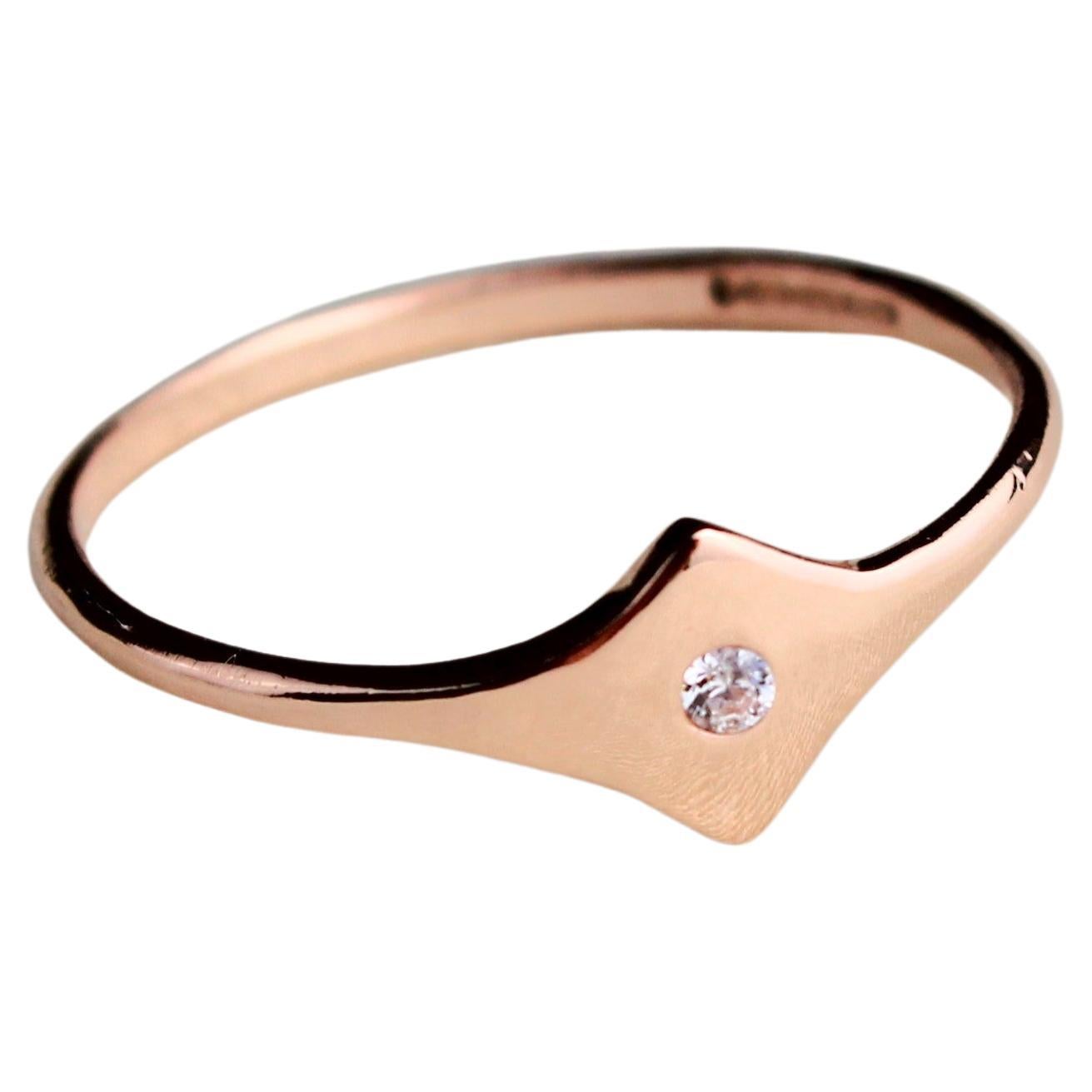 Customizable 9k Yellow Gold Ocean Diamond Astria Ring For Sale at 1stDibs