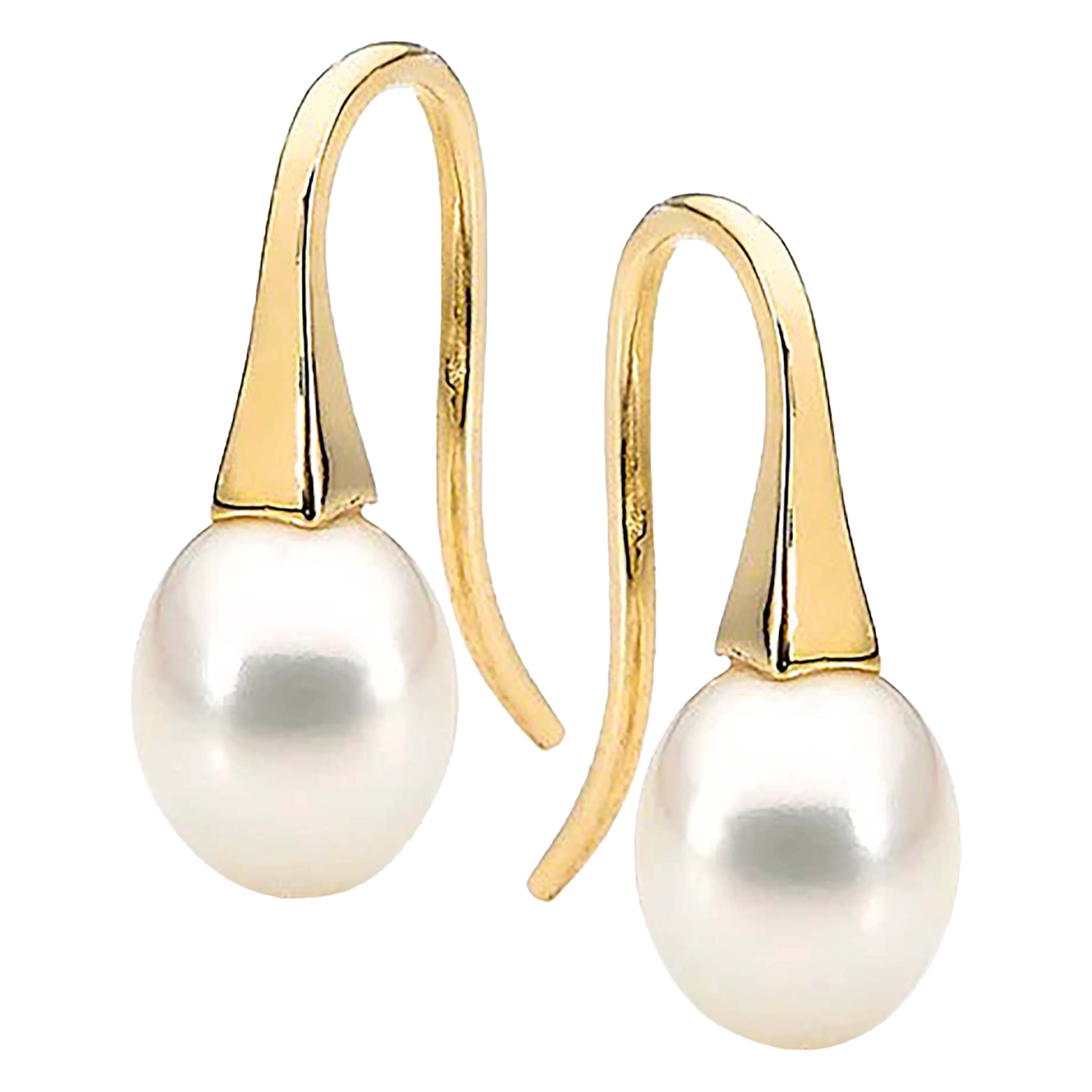 1970s Peter Small Pearl Gold Anticlastic Earrings at 1stDibs | peter ...
