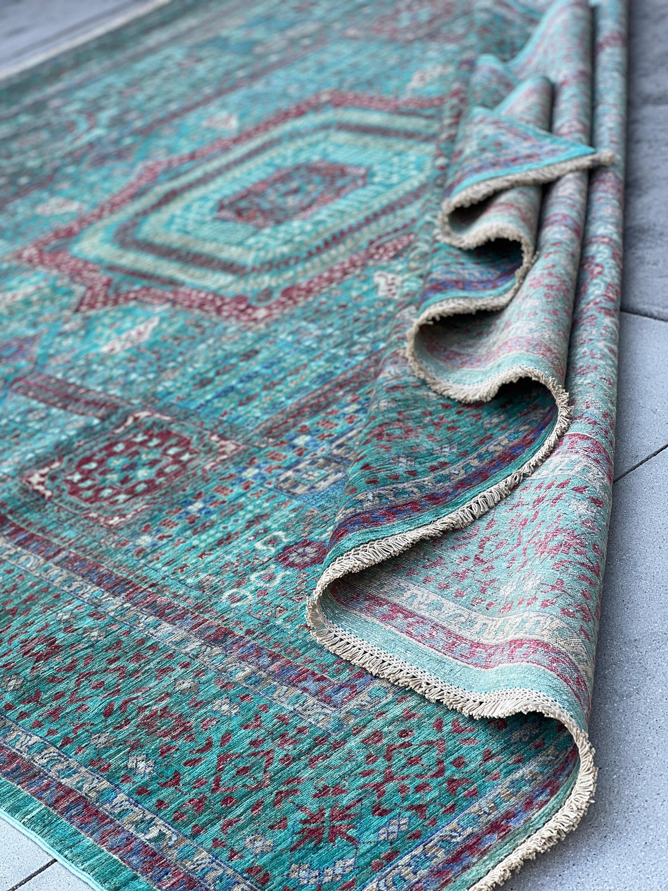 Hand-Knotted Afghan Rug Premium Hand-Spun Afghan Wool Fair Trade Mamluk ...