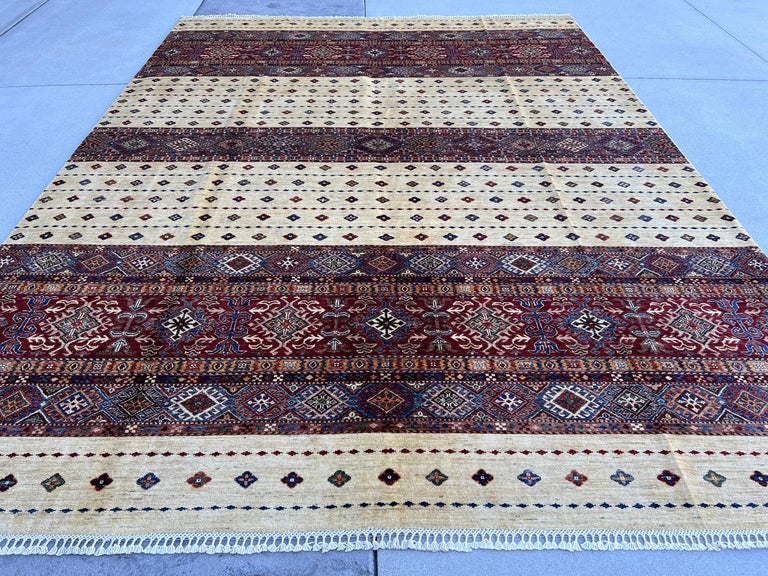Hand-Knotted Afghan Rug Premium Hand-Spun Afghan Wool Fair Trade For ...