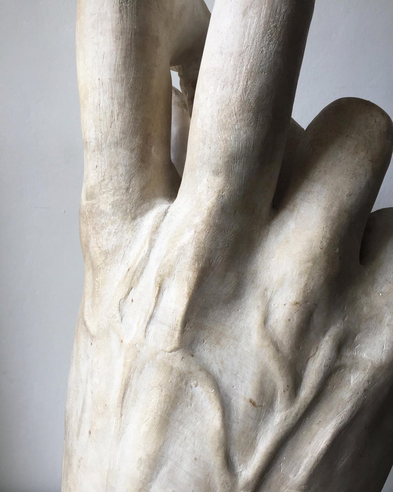 1:1 Scale Plaster Right Hand of Michelangelo's David For Sale at 1stdibs