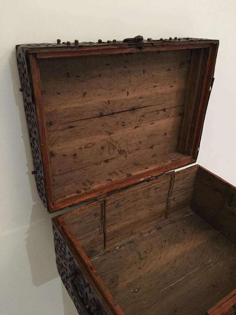16th Century Metal/Wood Box, France For Sale at 1stDibs