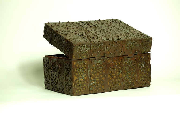 16th Century Metal/Wood Box, France For Sale at 1stDibs