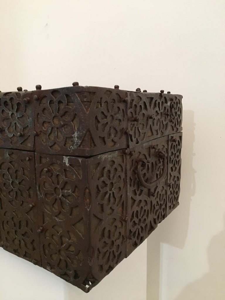 16th Century Metal/Wood Box, France For Sale at 1stDibs