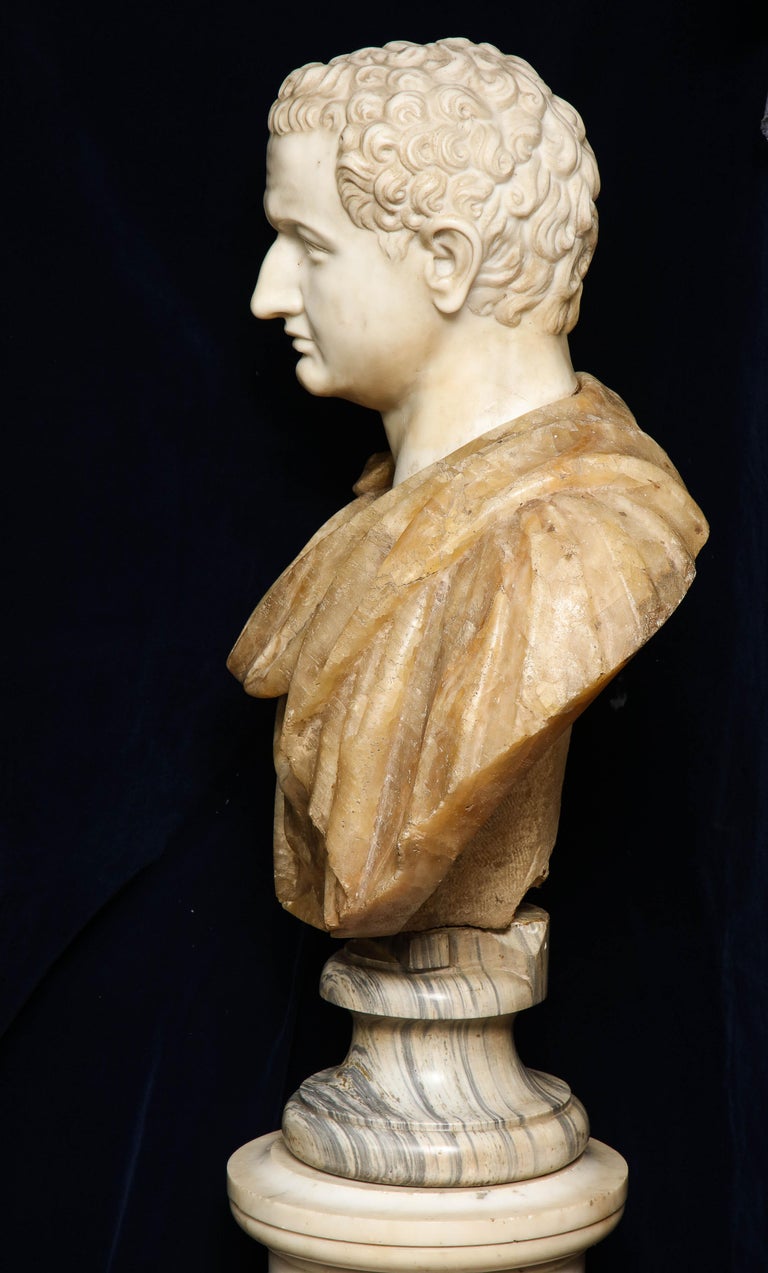 18th-19th Century Neoclassical Multi-Marble Bust of Roman Emperor Titus ...