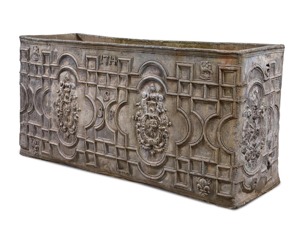 18th Century Lead Cistern Dated 1714 at 1stDibs