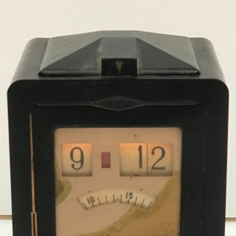 1933 Skyscraper Style Art Deco Telechron Model 8b01 "Cyclometer" Desk ...